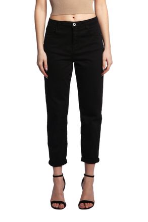 JOPHY & CO. Jophy & Co Damenhose mit tief sitzendem Schritt und f&uuml;nf Taschen, aus elastischer Baumwolle (Code 937), Schwarz, XS