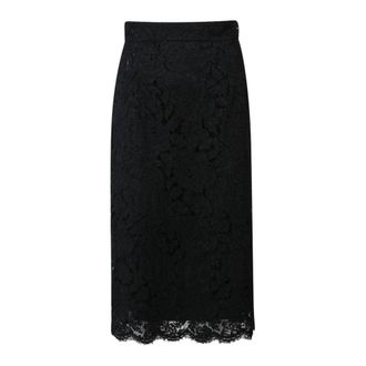 Dolce & Gabbana Midi Skirts - - Skirts - Damen - Schwarzk - XS
