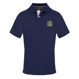 Aquascutum Poloshirt f&uuml;r Herren, Mit Kragen, kurz&auml;rmlig (Marine)