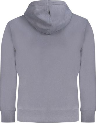 Calvin Klein Cotton-Blend Brushed Hoodie - Gray