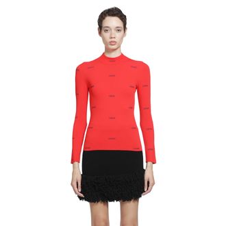 Loewe Logo-embroidered Turtleneck Top