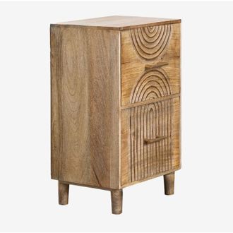 Sklum Table de chevet en bois de manguier Langson SKLUM