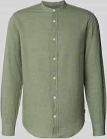 Only & Sons Slim Fit Freizeithemd aus Baumwoll-Leinen-Mix Modell CAIDEN