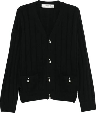 Kimhekim cardigan en laine à perles - Noir