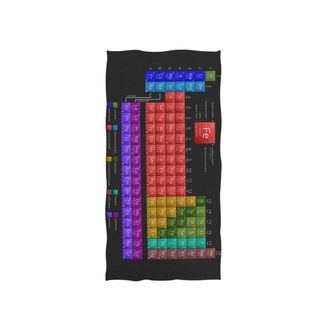 Linomo Handtuch Periodensystem der Elemente Education Handtuch Baumwolle Gesicht Towel Dish Geschirrtuch f&uuml;r Kinder M&auml;dchen Jungen