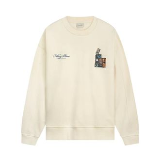 Filling Pieces unisex, Sweatshirts et sweats &agrave; capuche, Beige, Taille: M SweaT-shirt Speaker Wall
