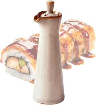 Generico Flasche f&uuml;r Sojasauce, Essigbeh&auml;lter aus japanischer Keramik, 120 ml, f&uuml;r K&uuml;che, Gew&uuml;rze, Speisekammer, Arbeitsplatte, Haushalt und