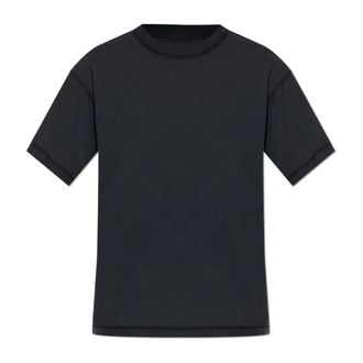 Balenciaga T-Shirt mit Knittereffekt - - Tops - Herren - Schwarzk - S