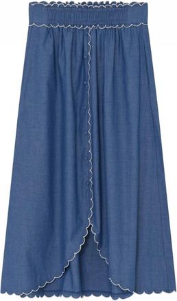 Gustav Femme, Jupes, Bleu, Taille: 46 FR Denim Skirts