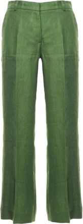 Max Mara Femme, Pantalons, Vert, Taille: 34 FR Malizia Palazzo Pantalons