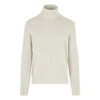 Bomboogie Homme, Pulls, Blanc, Taille: L Pull &agrave; Col Roul&eacute; en M&eacute;lange de Coton