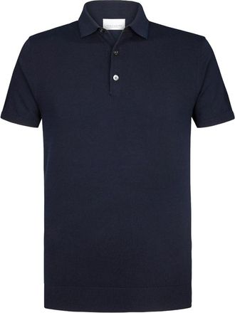 Profuomo Softes Strick-Poloshirt mit Tencel und Seide in
