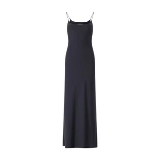 Maison Margiela Femme, Robes, Noir, Taille: 38 FR Robe Maxi &agrave; Bretelles