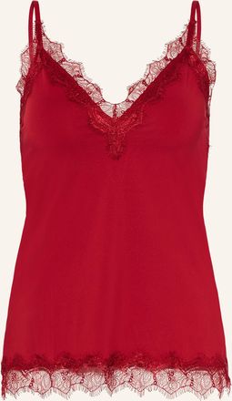 Rosemunde Top Billie Mit Spitze rot