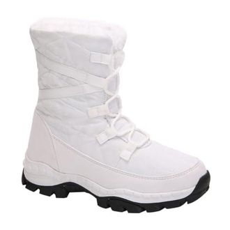 Hemoton Bottines de Neige Chaudes pour Femmes Bottes DHiver Doubl&eacute;es de Peluche Taille 37 Couleur Blanche Chaussures Confortables et Isolantes pour Sorties en