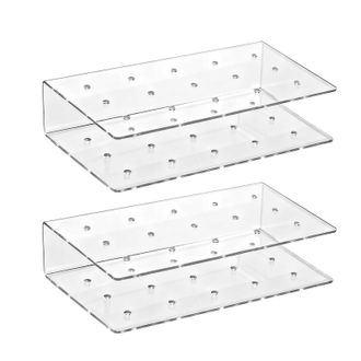 Generic Cake Pop Holder - Doppelschicht-Acrylst&auml;nder Set, Durchsichtiges Desserttisch-Displayregal, Wiederverwendbarer Partydessert-Organizer Mit Stabilem Bas