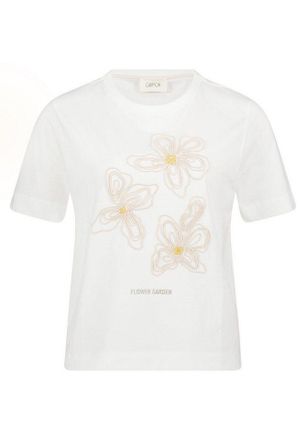 Cartoon Kurzarmshirt Damen mit Rundhalsausschnitt (1-tlg)
