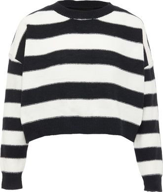 Faina Zur Seite fahren Damen schwarz-wollwei&szlig;