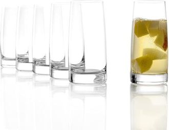 Stölzle Verres Highball Petits Experience Lot de 6 360ml - Verres Élégants pour Eau Boissons et Jus - Verres à Cocktail en Cristal de Haute Qualité - Résistan