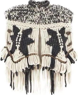 Brunello Cucinelli Femme, Pulls, Beige, Taille: 42 FR Luxueux pull doux en cachemire