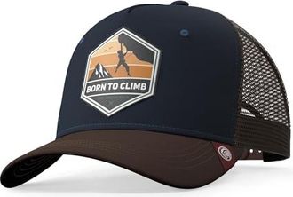 The Indian Face Born to Climb Baseball Cap, Bleu, Taille Unique Unisex