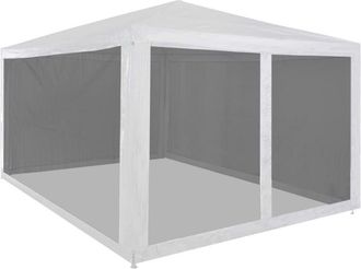 vidaXL Tente de r&eacute;ception avec 4 parois en maille 4 x 3 m