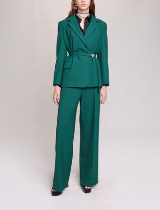 Maje Veste De Tailleur - Vert - Maje