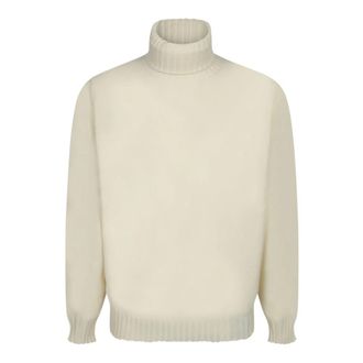 Dell'Oglio Herren, Strickwaren, Wei&szlig;, MGr&ouml;&szlig;e
