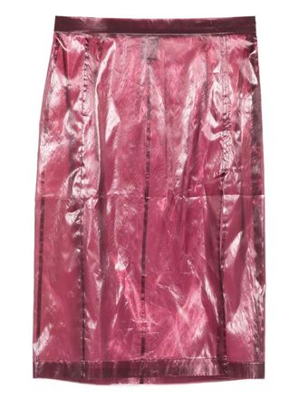 Patrizia Pepe jupe mi-longue à design superposé en tulle - Violet