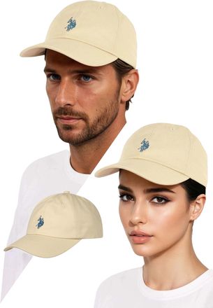U.S.Polo Association Unisex Cap (One Size) - klassischer Baseball-Look mit verstellbarem Strapback - P009 - Beige OneSize