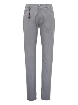 Marco Pescarolo slim-fit trousers - Grau