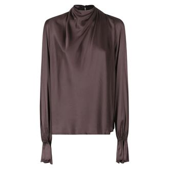 Raquel Diniz Femme, Blouses et Chemises, Brun, Taille: 36 FR Moona LS Top