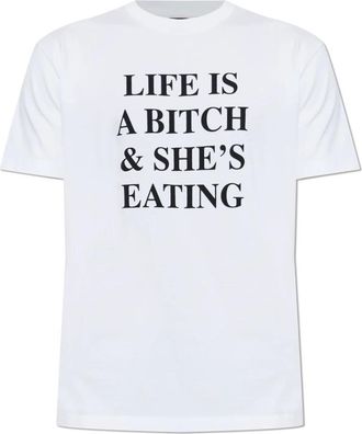 Dsquared2 Homme, Tops, Blanc, Taille: XL T-shirt avec imprim&eacute;