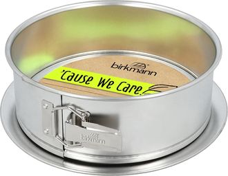 RBV BIRKMANN Birkmann, Cause we care Springform, Ø 24 cm, Weißblech, mit Flachboden, PFOA- und PFOS-frei, 889019