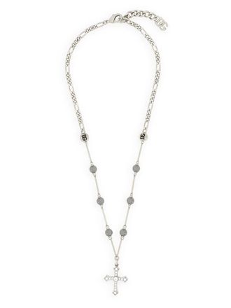 Dolce & Gabbana collier à pendentif croix - Argent