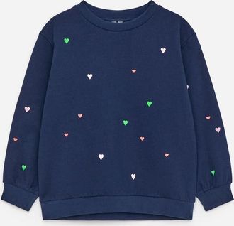 Arket Frottee-Sweatshirt -Blau