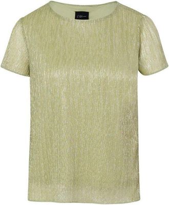 s.Oliver Kurzarmshirt T-Shirt Gl&auml;nzendes Shirt mit Metall-Garn