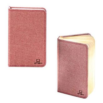 gingko Design Smart Booklight, Leinen, Mini-Blush Pink, Einheitsgr&ouml;&szlig;e