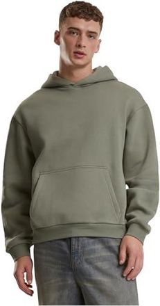 Urban Classics Tb6750-fluffy Hoody Maillot de surv&ecirc;tement, Vert pal&eacute;olive, L Homme