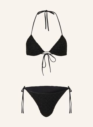 Missoni Triangel-Bikini Mit Glitzergarn schwarz