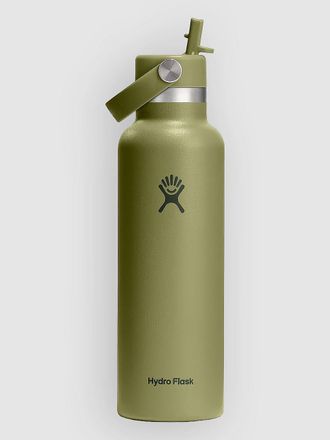 Hydro Flask 21 Oz Standard Flex Straw Cap Flasche palmer green