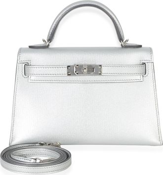 Herm&egrave;s Herm&egrave;s Chevre Chamkilight Sellier Mini Kelly II 20 PHW