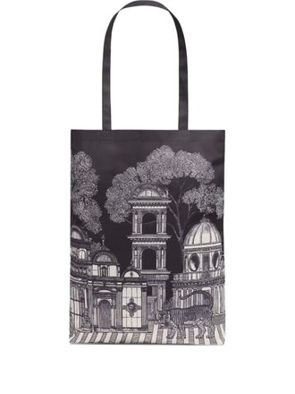 Inou&iuml; Editions sac port&eacute; &eacute;paule imprim&eacute; - Noir