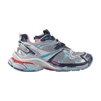 Balenciaga Unisex Runner 2 Sneakers Gray Synthetic