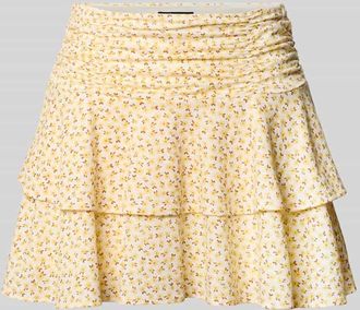 Gina Tricot Minirock aus Viskose-Mix im Stufen-Look
