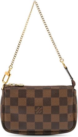 Louis Vuitton Crossbody Bags - Damier Ebene Mini Pochette Accessoires - Gr. unisize - in Braun - für Damen