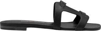Manolo Blahnik Femme, Chaussures, Noir, Taille: 40 EU Sandales Grellanuflat
