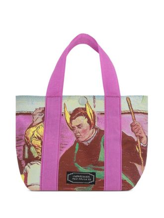 Undercover sac cabas à imprimé graphique - Violet