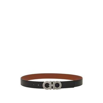 Ferragamo Ceinture &Eacute;l&eacute;gante avec Design Unique - Homme - Accessoires - Noir - Taille: 105 CM