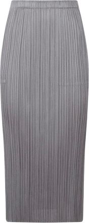 Issey Miyake Femme, Jupes, Gris, Taille: 42 FR Basics Skirt